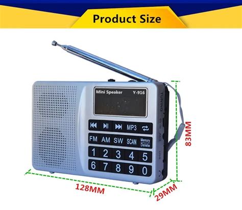 Portable AM FM SW Radio Bands With Built In Speaker