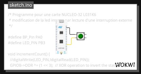 Stm32 L031 Gpio Interrupts Wokwi Esp32 Stm32 Arduino Simulator