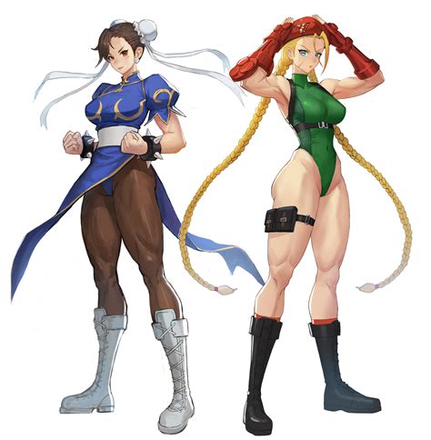 Chun Li And Cammy White Street Fighter And 1 More Drawn By Taejoolee