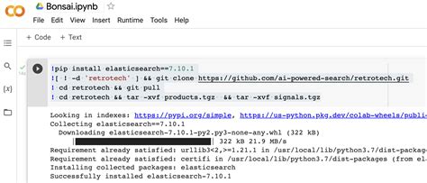 Using Elasticsearch From Google Colab With Bonsai