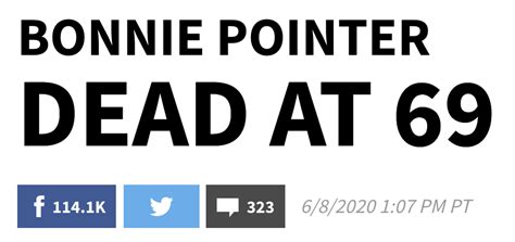 Bonnie Pointer Of The Pointer Sisters Dead At 69 June 8 2020
