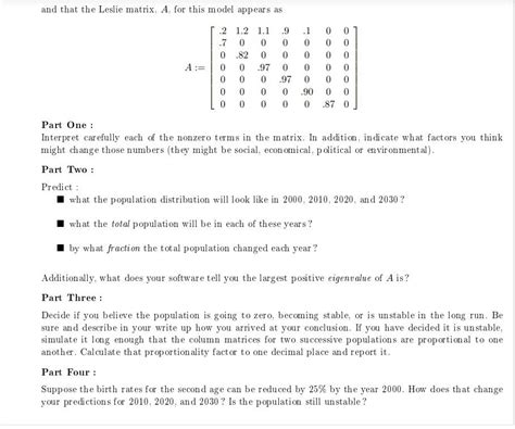 Solved This Project Is About Population Modeling And How