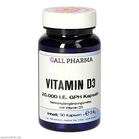 VITAMIN D3 20.000 I.E. GPH KAPSELN (90 ST) Preisvergleich
