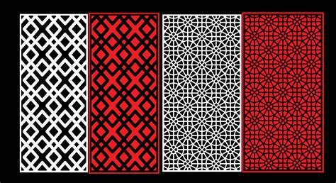 Decorative Wall Panels Set Jali Design Cnc Pattern Laser Cutting