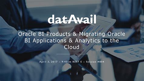 Oracle Bi Products And Migrating Oracle Bi Applications And Analytics To