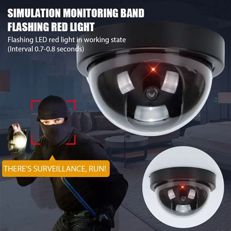 Wireless Black Dummy Camera Fake Plastic Dome Camera Cctv Security