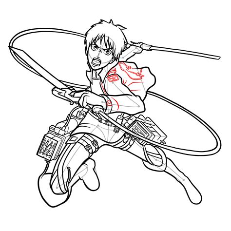 Eren Drawing Outline How To Draw Eren Yeager Jrye