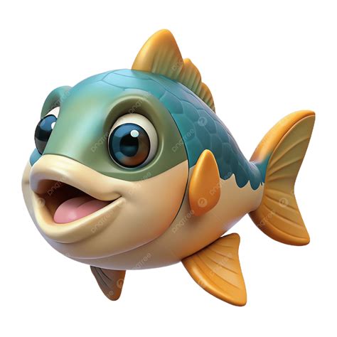 Cute And Cheerful Cartoon Bass Fish Fish Clipart Cute Clipart