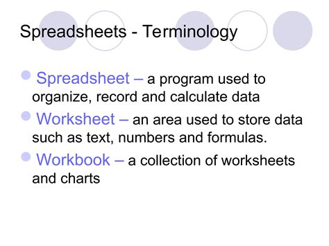 Beginner Spreadsheet Intro For Excel Users Ppt