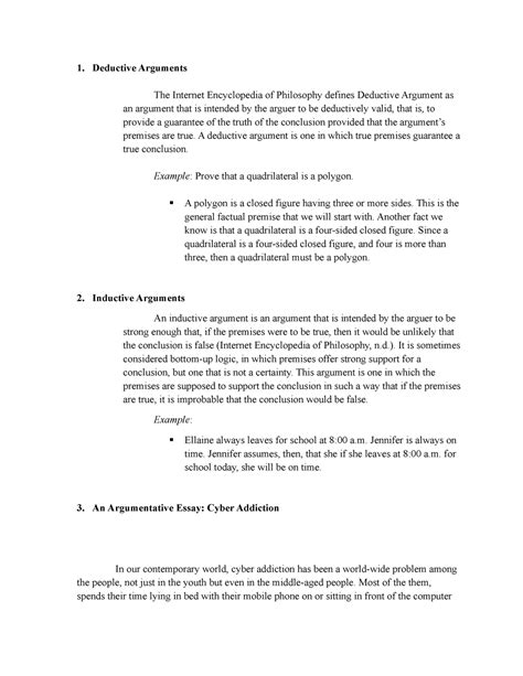 Deductive And Inductive Arguments Deductive Arguments The Internet Encyclopedia Of Philosophy