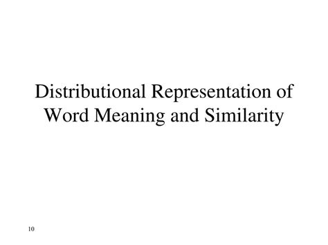 Ppt Distributional Semantics Word Association And Similarity Powerpoint Presentation Id4467232