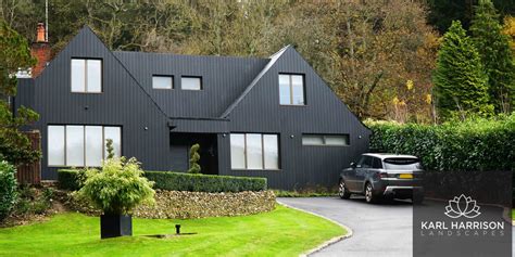Black Cladding Private Residence Leatherhead Accoya Acetylated Wood High Performance Long