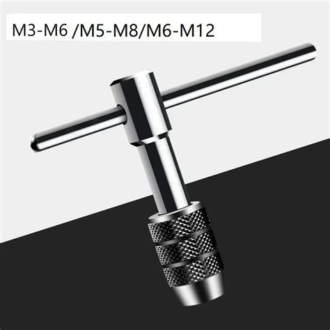 Регулируемый Т-образный метчик, держатель ручного метчика M3-M6 M5-M8 ...