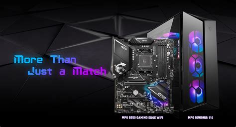 MSI MPG B550 GAMING EDGE WIFI Motherboard MPG B550 GAMING EDGE WIFI Novatech