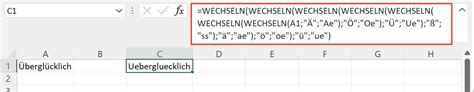 Excel Tipps Und Tricks Mit Dieser Formel Können Sie Die Umlaute Ä Ö