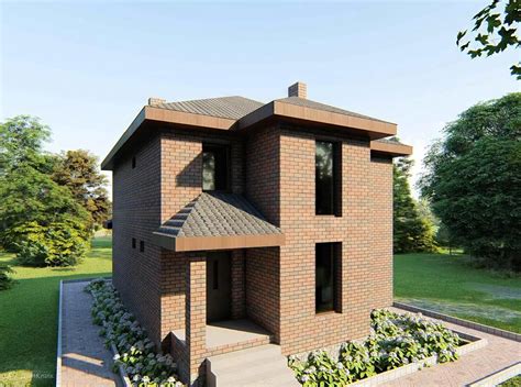 Проект дома «2 этажный дом 9 23 компании ООО ЭКОЖИЛЬЕ из материала Керамзитобетонные блоки