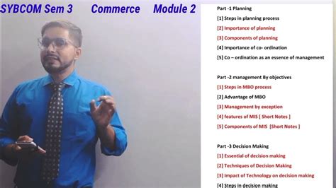 Most Important Questions Of Commerce Sybcom Sem 3 Module 2 Mumbai
