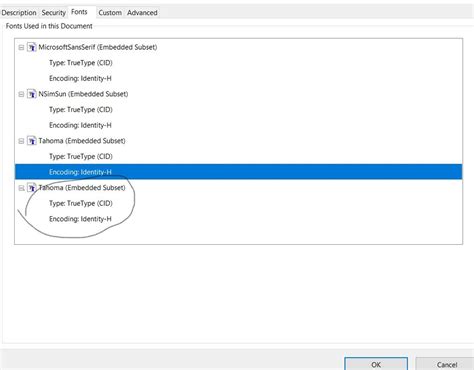 How Do I Remove My Embedded Font In Properties Adobe Product Community 12168762