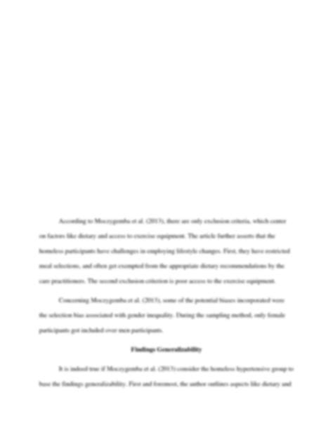 SOLUTION Bias Sampling Methods In Nursing Studypool