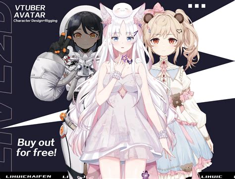 Custom Live2d Vtuber Model Vtuber Commission Vtuber Design Etsy