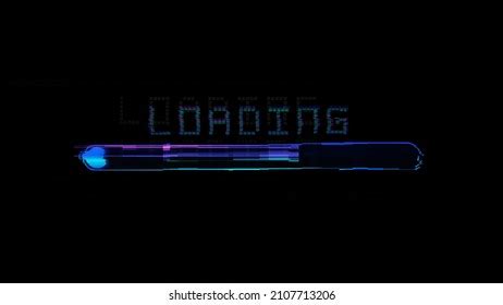 Loading Progress Bar Glitch On Black Stock Illustration Shutterstock