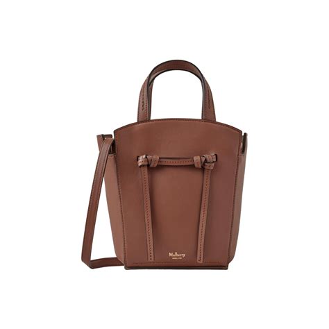 멀버리 마이크로 클래식 그레인 클로벨리 미니 토트 브라이트 오크 Mulberry Kream