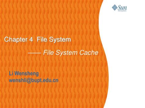 PPT Chapter File System File System Cache PowerPoint Presentation ID