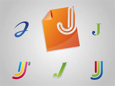 편지 J 로고 Ai Uidownload