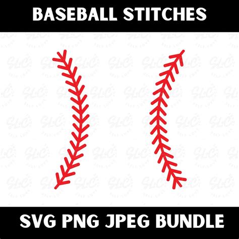 Baseball Stitches Svg Softball Stitches Svg Baseball Thread Svg