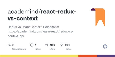 GitHub Academind React Redux Vs Context Redux Vs React Context Belongs To Https Academind