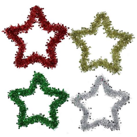 Tinsel Star 33x33cm Rudolphs Christmas