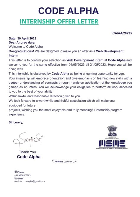 dara anurag on linkedin codealpha webdevelopment internship