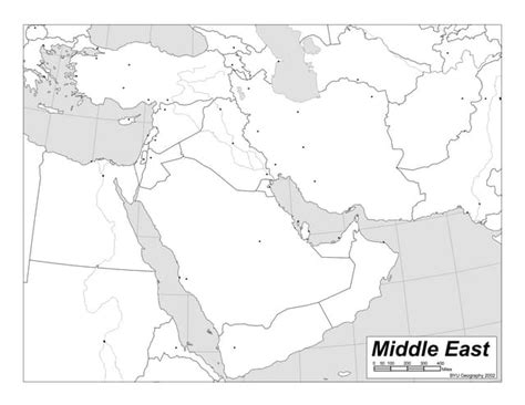 Middle East Asia Editable Continent Map With Countries Pptx