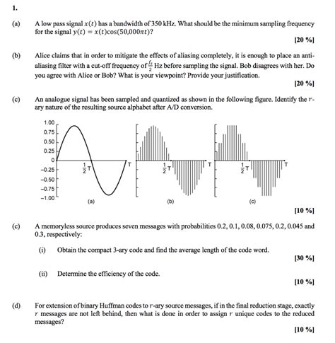 Solved A A Low Pass Signal X T Has A Bandwidth Of Chegg