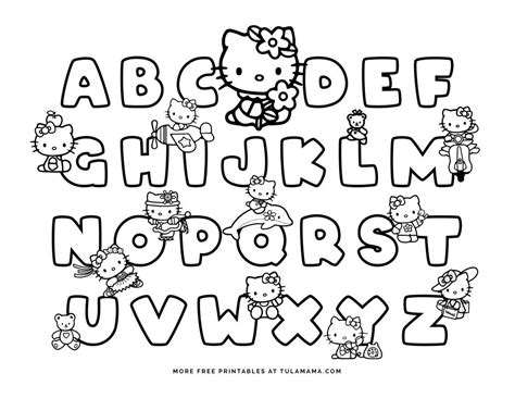 10 Hello Kitty Coloring Pages Printouts Hq