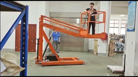 지게차 안전 접이식 케이지 리프트 바스켓 유인 플랫폼 보관 접기 가능 Youtube