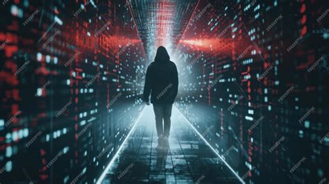 Premium Photo Hacker Breaking Through Encryption Barriers