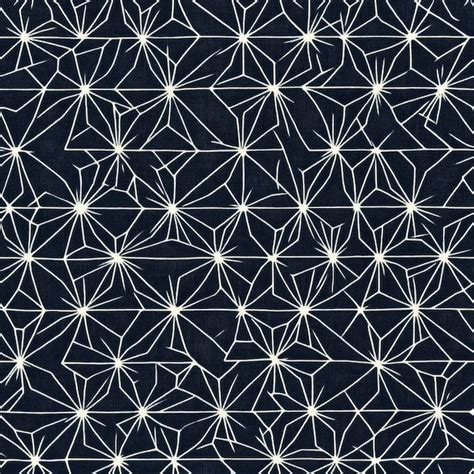 A Fabric Design Featuring A Repeating Pattern Of Traditional Japanese Asanoha Motifs Which Are