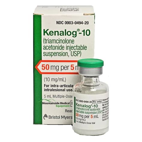Kenalog 10 For Injection Triamcinolone Acetonide 10mg — Mountainside