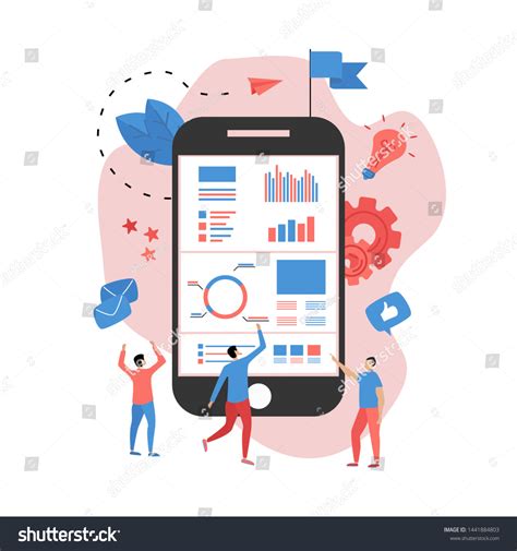 Data Analysis Design Concept Graph Diagram Stock Vector Royalty Free