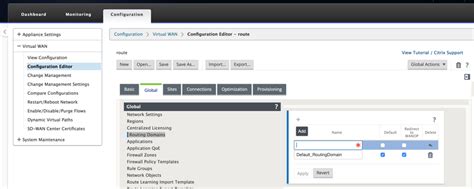 Configure Routing Domain Citrix Sd Wan 11 4