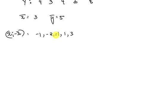 solved the following information regarding a dependent variable y