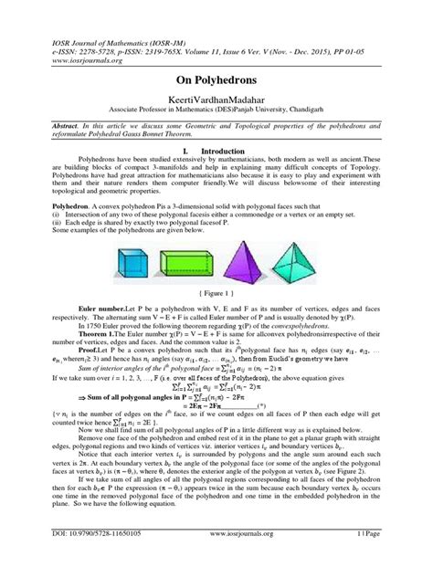 on polyhedrons pdf vertex geometry angle