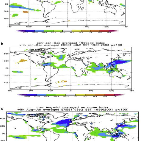 Correlation Patterns Of The Rainfall Janedec Summed 3p Precipitation