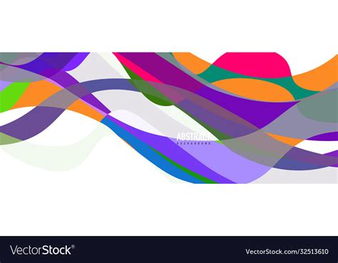 Fluid Wave Colorful Abstract Background Dynamic Vector Image