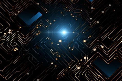 Premium Photo Vector Abstract Technology Circuit Lines