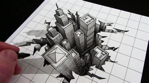How To Draw 3d Illusions On Paper Step By Step At Lois Toussaint Blog