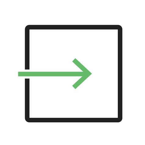 Beenden Sie das grüne und schwarze Symbol der App Linie 9698870 Vektor