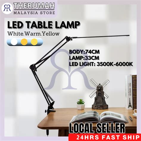 3 Light Colors LED Desk Table Lamp Study Table Light Eye Protection Office Bedroom Lighting