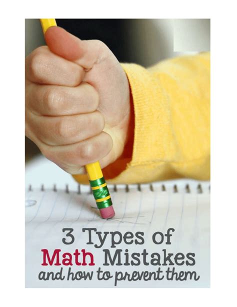 Math Errors Types And Prevention Strategies